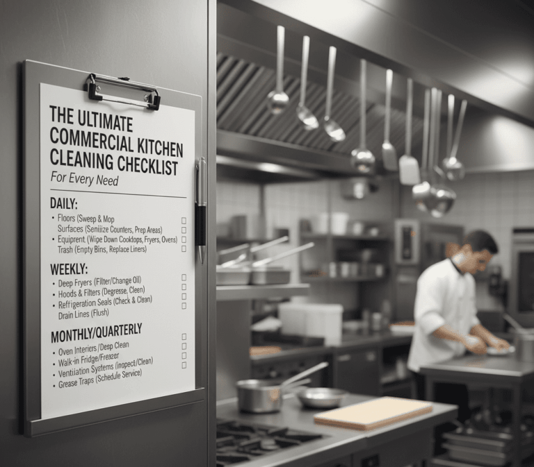 The Ultimate Commercial Kitchen Cleaning Checklist for Every Need